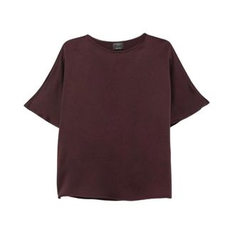 Antonelli Haut en satin - Femme - Blouses et Chemises - Brun - Taille: 42 FR