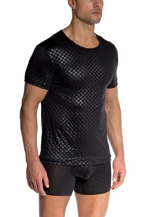 Olaf Benz Herren T-Shirt schwarz Mikrofaser unifarben