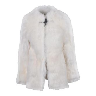 We11done Kaschmir Ziegenfell Jacke - - Jackets - Damen - Wei&szlig; - M