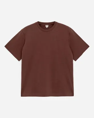 Arket Lockeres T-Shirt 220 GSM -Braun