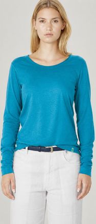 Hempage Hempage Damen vegan Langarmshirt Lagoon Blau