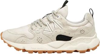 Flower Mountain Homme, Chaussures, Beige, Taille: 43 EU Baskets en su&egrave;de et tissu technique