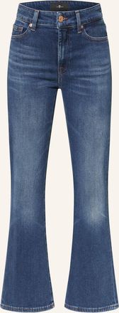 7 For All Mankind Cropped Jeans Cropped Boot blau