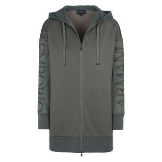 Armani Rei&szlig;verschluss-Sweatshirt - - Sweatshirts & Hoodies - Damen - Gr&uuml;n - 4XS