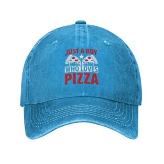 Generic Un Gar&ccedil;on Qui Aime La Pizza Unisexe Snapback Cap Anti-Soleil Casquettes Snapback R&eacute;glable Casquette De Baseball pour Ext&eacute;rieur Toutes Les Saisons Rand