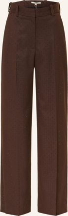Maje Marlenehose Mit Schmucksteinen braun