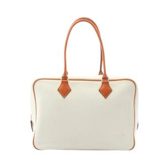 Herm&egrave;s Pre-owned Vintage Handtasche - - Pre-owned - Damen - Wei&szlig; - ONE SIZE