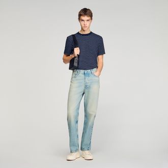 Sandro Verwaschene weite Jeans