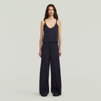 G-Star Spaghetti Strap Loose Jumpsuit - Dunkelblau - Damen