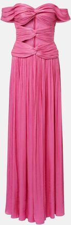 Costarellos Robe aus Lurex mit Cut-outs