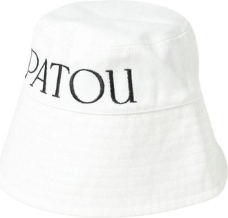 Patou Femme, Accessoires, Blanc, Taille: S Elegant Logo Bucket Hat