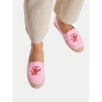 Tommy Hilfiger Espadrilles Tommy Hilfiger Th Script Summer Espadrille FW0FW09240 Rosa