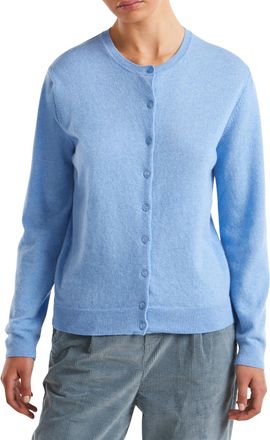 Benetton Damen Maglia Coreana M/L 1002d5485 Strickjacke, blau, XL