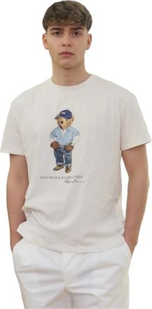 Ralph Lauren Homme, Tops, Blanc, Taille: M T-Chemises