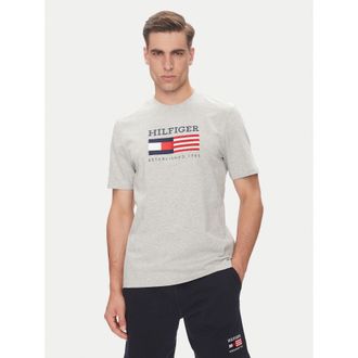 Tommy Hilfiger T-Shirt American Monotype MW0MW39843 Grau Regular Fit