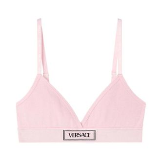 Versace Vintage Logo Bestickte Rosa Unterw&auml;sche - - Underwear - Damen - Rosa - XL