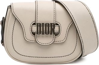 Dior Hobo Bags - Mini Leather D Fence Saddle Bag - Gr. unisize - in Wei&szlig; - f&uuml;r Damen