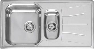 Reginox Reginox Einbausp&uuml;le Diplomat 1,5 R ECOkg OKG Edelstahl - Sp&uuml;le mit Restebecken