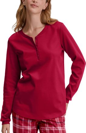 CALIDA Favourites Langarmshirt Damen, aus 100% Dicker Bio-Baumwolle, w&auml;rmend