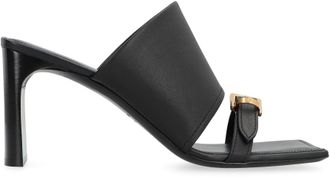 Balenciaga Mens Leather Sandals Bel Air Natural Calf Smooth Calf-Metal Accents Mules Calf/metal