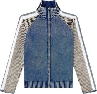 Diesel Homme, Sport, Bleu, Taille: L K-Heronimo Raglan-Sleeve Cardigan