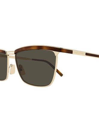 Saint Laurent Mens Sunglasses Havana Metal Eyewear