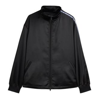 Yohji Yamamoto GRD 3S Satin Track Top - - Sport - Damen - Schwarzk - S