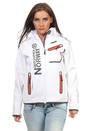 Geographical Norway Damen Softshell Jacke G-ROSE - WEISS - XXL/5