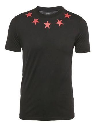 Givenchy T-Shirt mit Sterne-Print - Schwarz