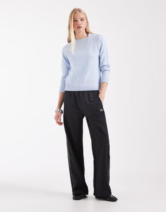 Lacoste pantalon de jogging ample coordonn&eacute; noir