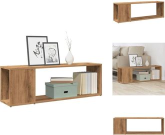vidaXL Vidaxl - Meuble tv chêne artisanal 100x24x32 cm bois dingénierie - Meuble tv - Meubles tv - Unité tv - Unités tv