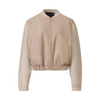 Fabiana Filippi Femme, Vestes, Beige, Taille: 38 FR Blousons bomber