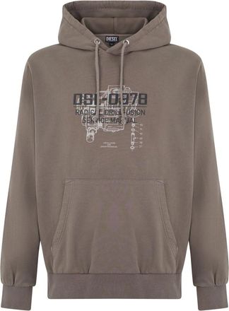 Diesel Homme, Sweatshirts et sweats &agrave; capuche, Gris, Taille: XL SweaT-shirts & SweaT-shirts &agrave; capuche