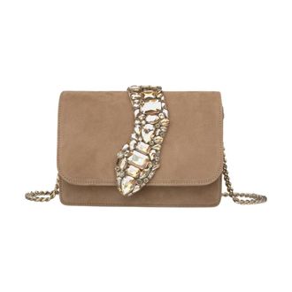 Alma En Pena Schlangen-Schultertasche - - Bags - Damen - Braun - ONE SIZE
