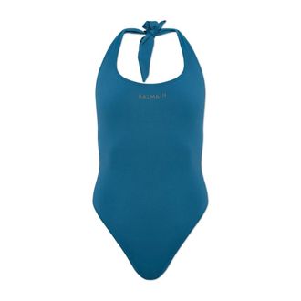 Balmain Femme, Maillots de bain, Bleu, Taille: 38 FR Maillot de bain une pi&egrave;ce