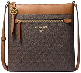 Michael Kors Jet Set Charm Small North/South Flat Crossbody Brown/Acorn One Size