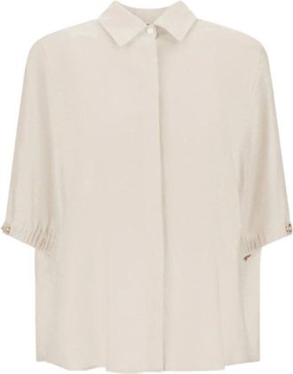 Herno Femme, Blouses et Chemises, Beige, Taille: 42 FR Herno Chemises