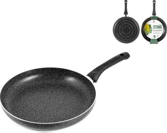 hOme Home Stone Bratpfanne Antihaft, Stein, Antrazit, 28 cm