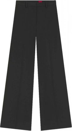HUGO BOSS Femme, Pantalons, Noir, Taille: 40 FR Wide Pantalons
