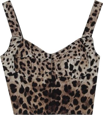 Dolce & Gabbana Femme, Tops, Multicolore, Taille: 40 FR Leo Top