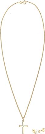Elli Jewelry Schmuckset Kreuz, Solit&auml;r-Ohrring