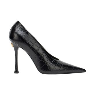 Roberto Cavalli Pumps mit Krokopr&auml;gung und Monogramm RC - - Shoes - Damen - Schwarzk - 39 EU