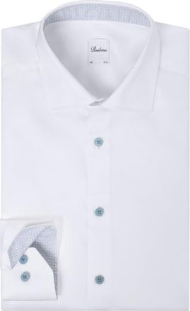 Stenstr&ouml;ms Hemd aus Twofold Super Cotton mit Ausputz, Slimline in