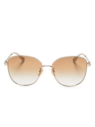 Chloé Sonnenbrille im Butterfly-Design - Gold