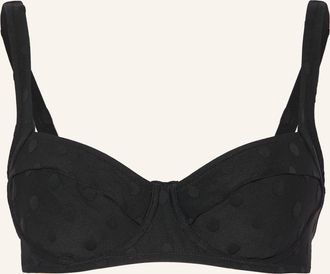 Watercult Watercult B&uuml;gel-Bikini-Top Modern Dots schwarz