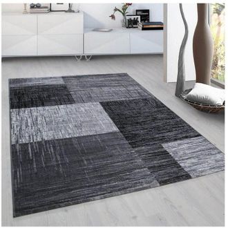 Allotapis Collection Allotapis - Tapis contemporain pour salon noir Rozza Noir 120x170