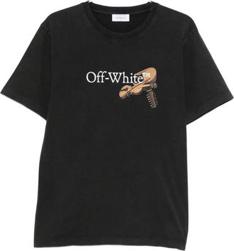 Off-white Herren, Oberteile, Schwarzk, MGröße