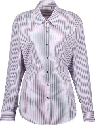 Paco Rabanne Femme, Blouses et Chemises, Violet, Taille: 36 FR Chemise &agrave; rayures violette Printemps-&Eacute;t&eacute; 2025