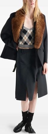 Prada haut nervuré à losanges - Gris