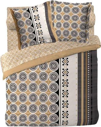 Douceur d'Intérieur Douceur Dintérieur - Housse de couette coton 6 pieces 220 x 240 cm Geo-Janima